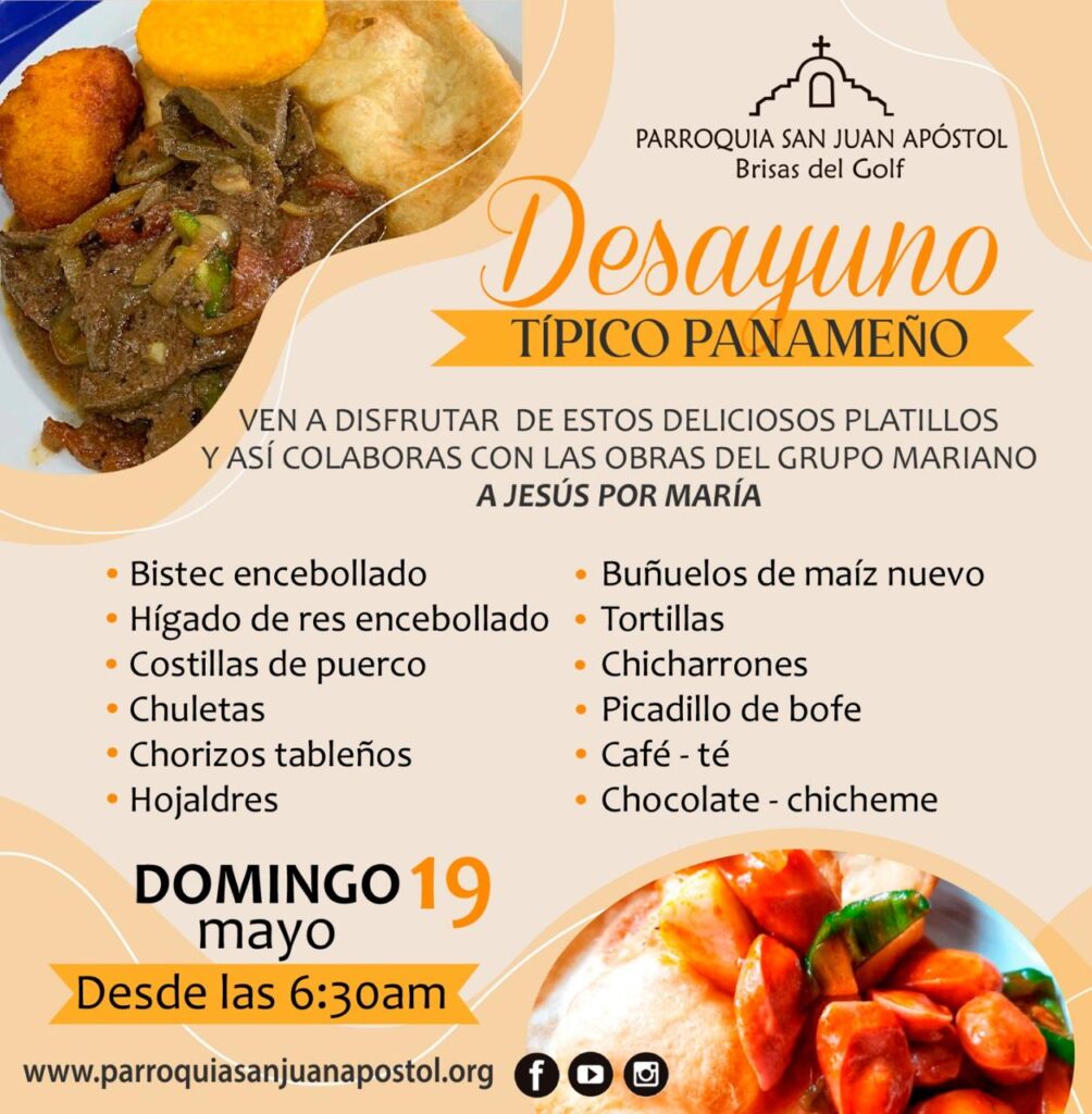 ¡Únete a Nosotros para un Desayuno Típico Panameño! - Parroquia San ...