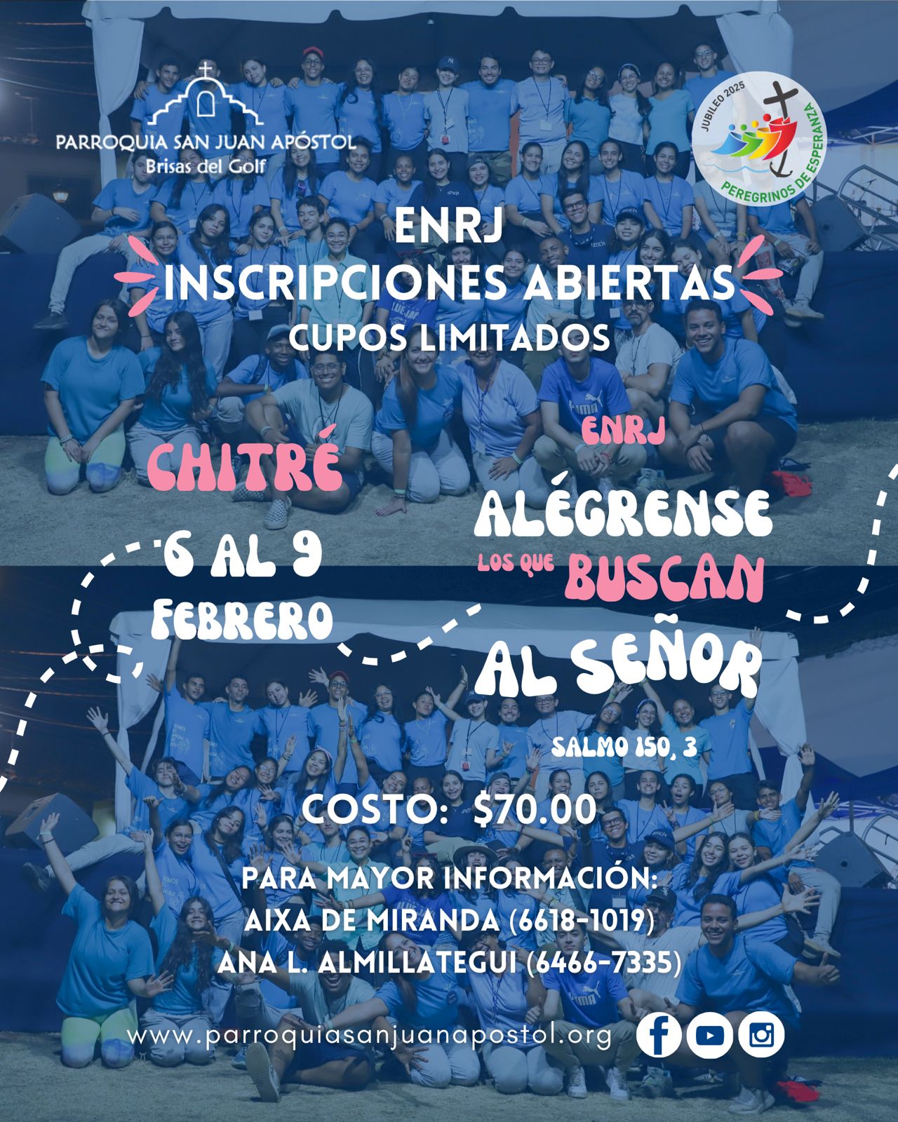 Registro ENRJ San Juan Apóstol 2025 - Parroquia San Juan Apóstol